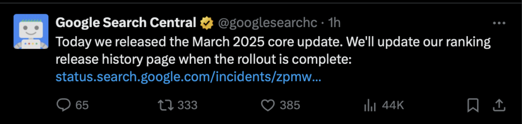 Google's March 2025 Core Algorithm Update: What You Need to Know - MPG ONE